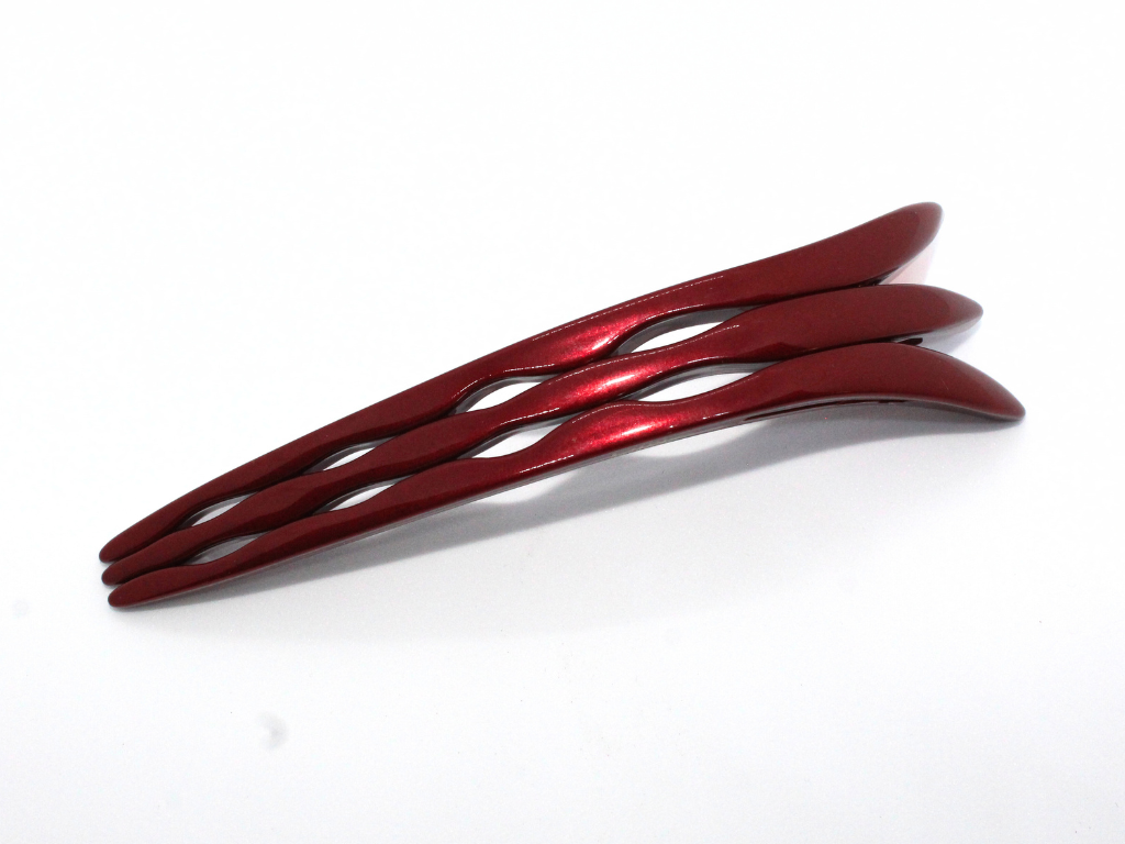 Red Classic BiNe - Plain BiNe 3 prong hair comb in red color – BiNe ...