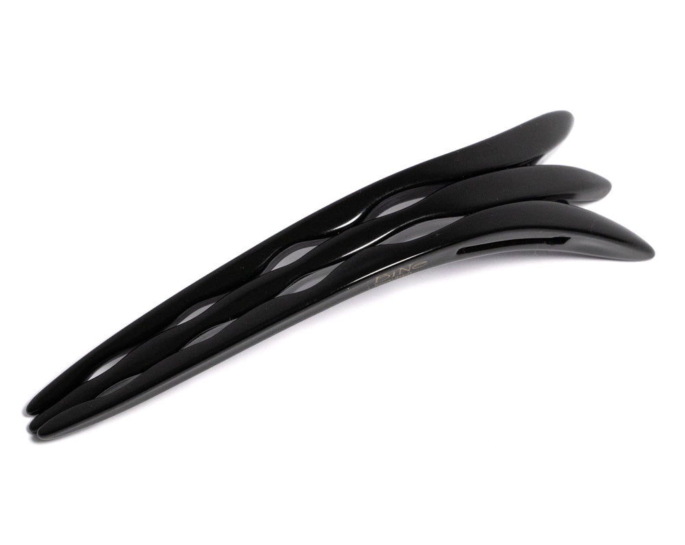 Black Classic BiNe - Plain BiNe 3 prong hair comb in black color – BiNe ...